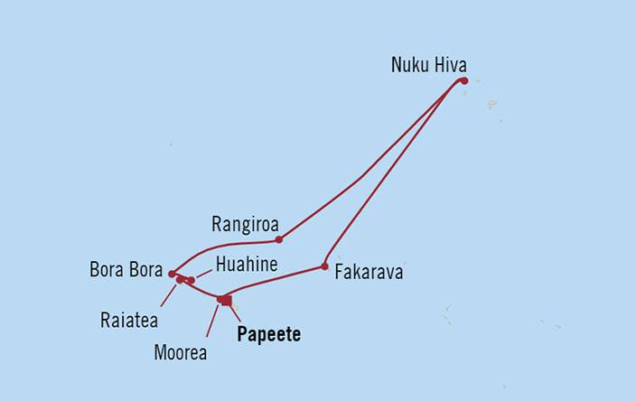 Oceania Cruises 12-days from Papeete (Tahiti), French Polynesia to ...