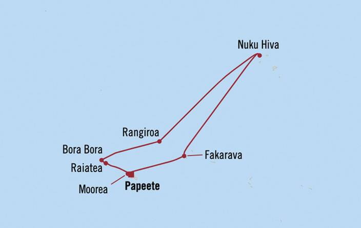 Oceania Cruises 10-days from Papeete (Tahiti), French Polynesia to ...