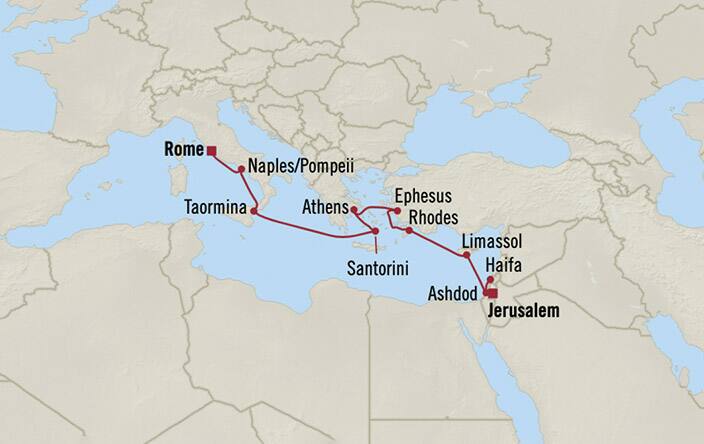 Oceania Cruises 11-days from Jerusalem (Haifa), Israel to Rome ...
