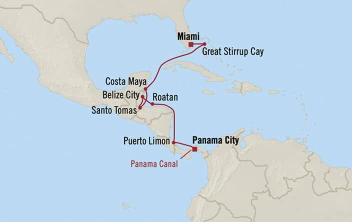 Oceania Cruises 10-days from Miami, Florida, United States to Panama ...